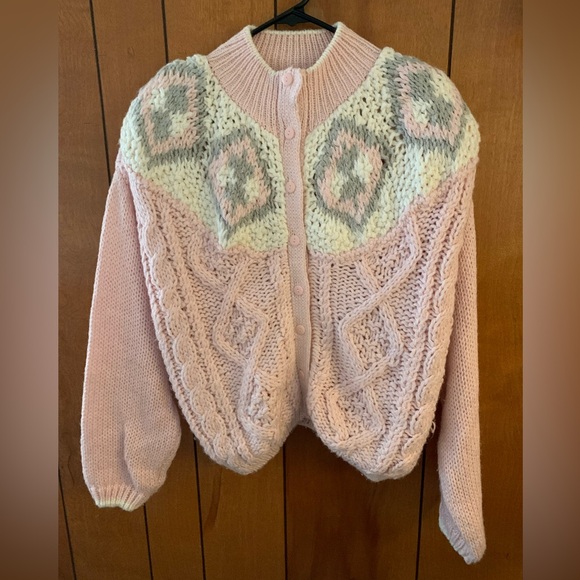 Jamie Scott | Sweaters | 55 Ramie Jamie Scott Knitted By Hand Pink ...